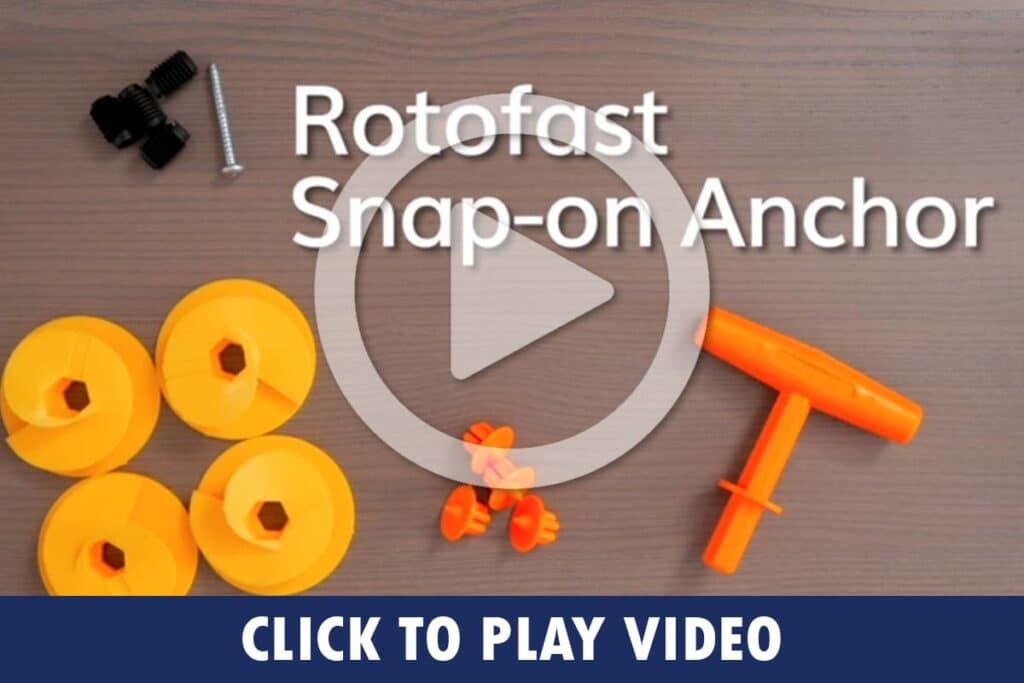 Rotofast™ Snap-on Anchor Accessories - Acoustics America
